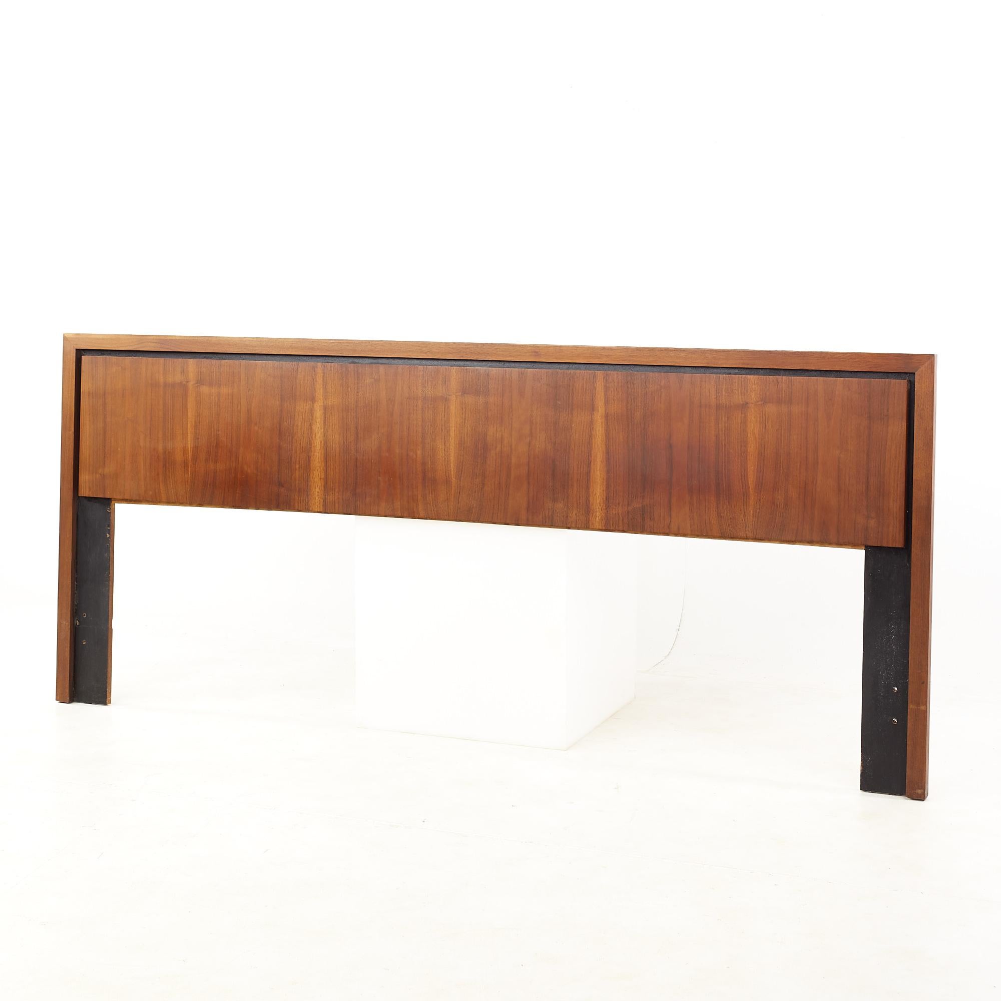 Merton Gershun for Dillingham Esprit Mid Century Walnut King Headboard ...