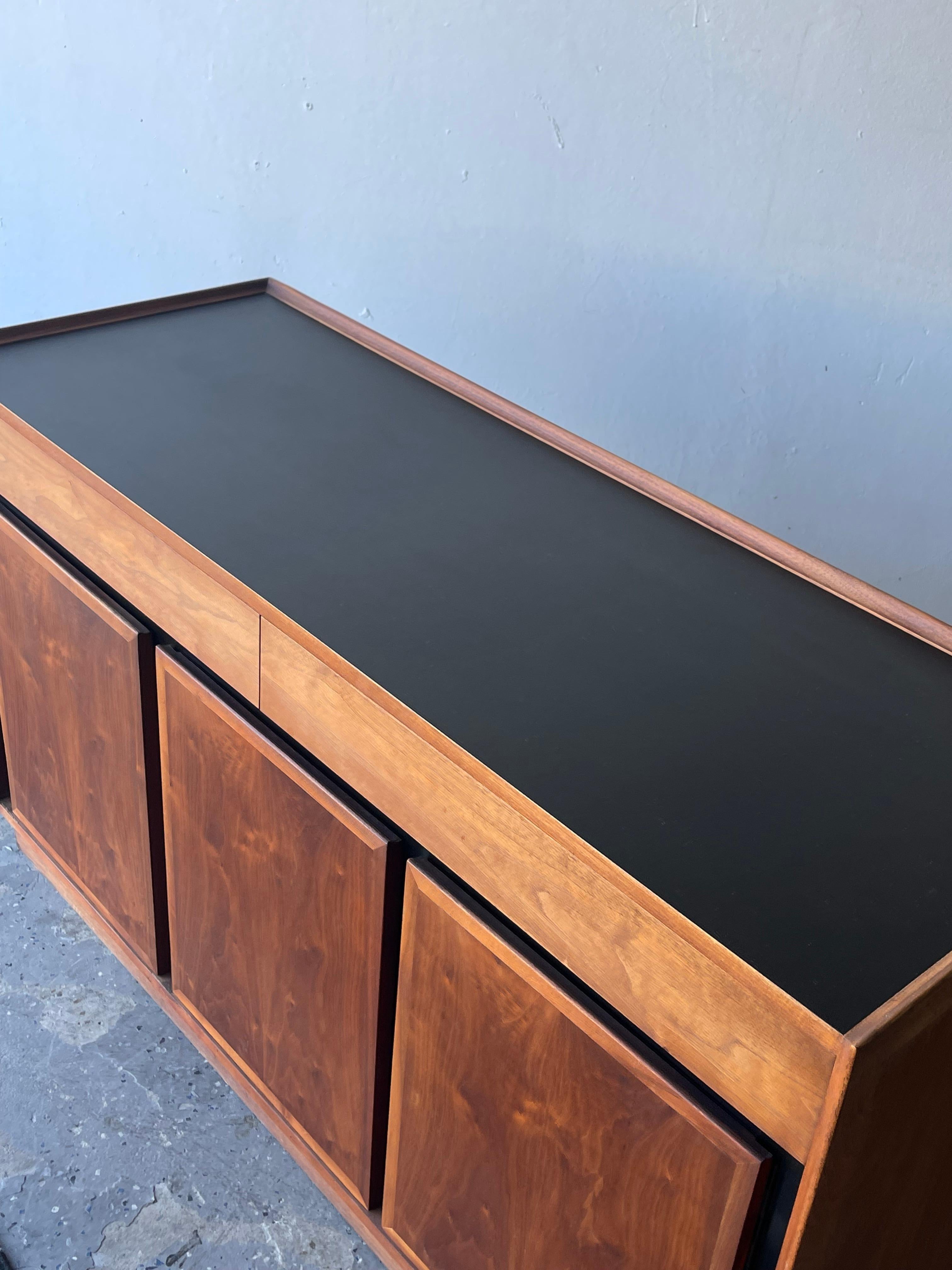 Merton Gershun for Dillingham Mid-Century Modern Walnut Sideboard ...