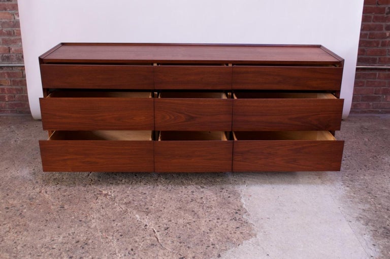 Merton L. Gershun for Dillingham "Esprit" Walnut Triple Dresser at ...