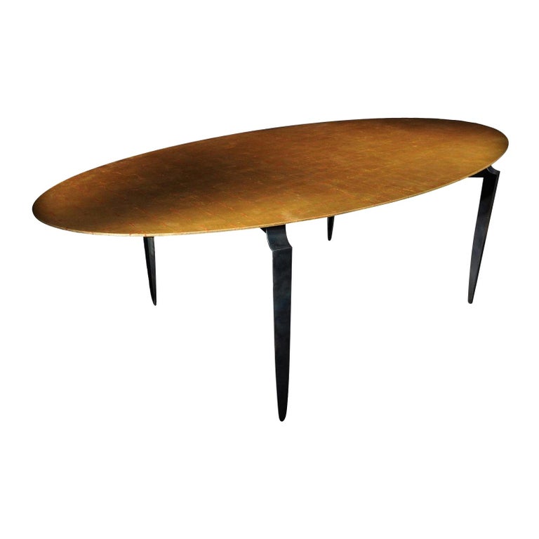 Mesa Gold Dining Table For Sale at 1stDibs