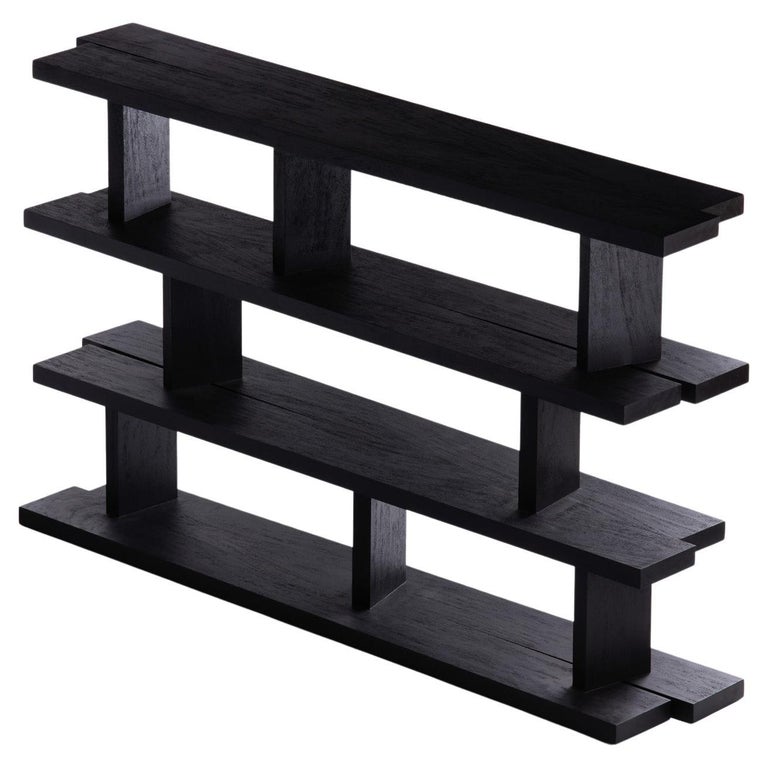 MESA Shelf, Rough Black Acacia Wood For Sale at 1stDibs | mesa 3-tier ...