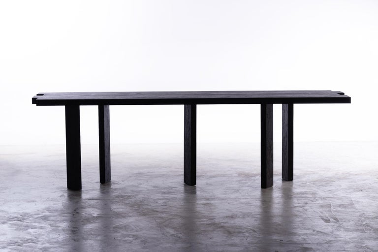 Mesa Table, Rough Black Acacia Wood For Sale at 1stDibs