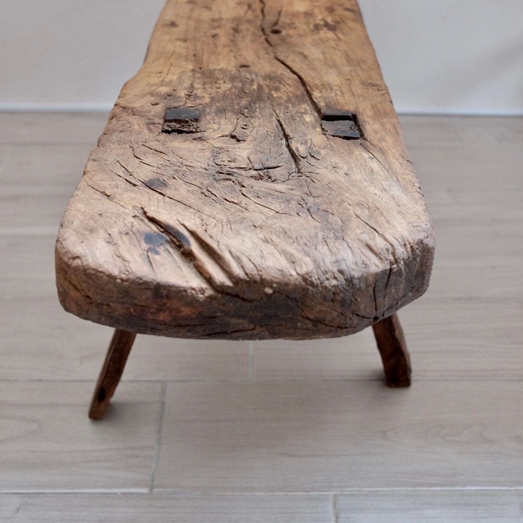 Mesquite Bench from Mexico, circa 1970s at 1stDibs