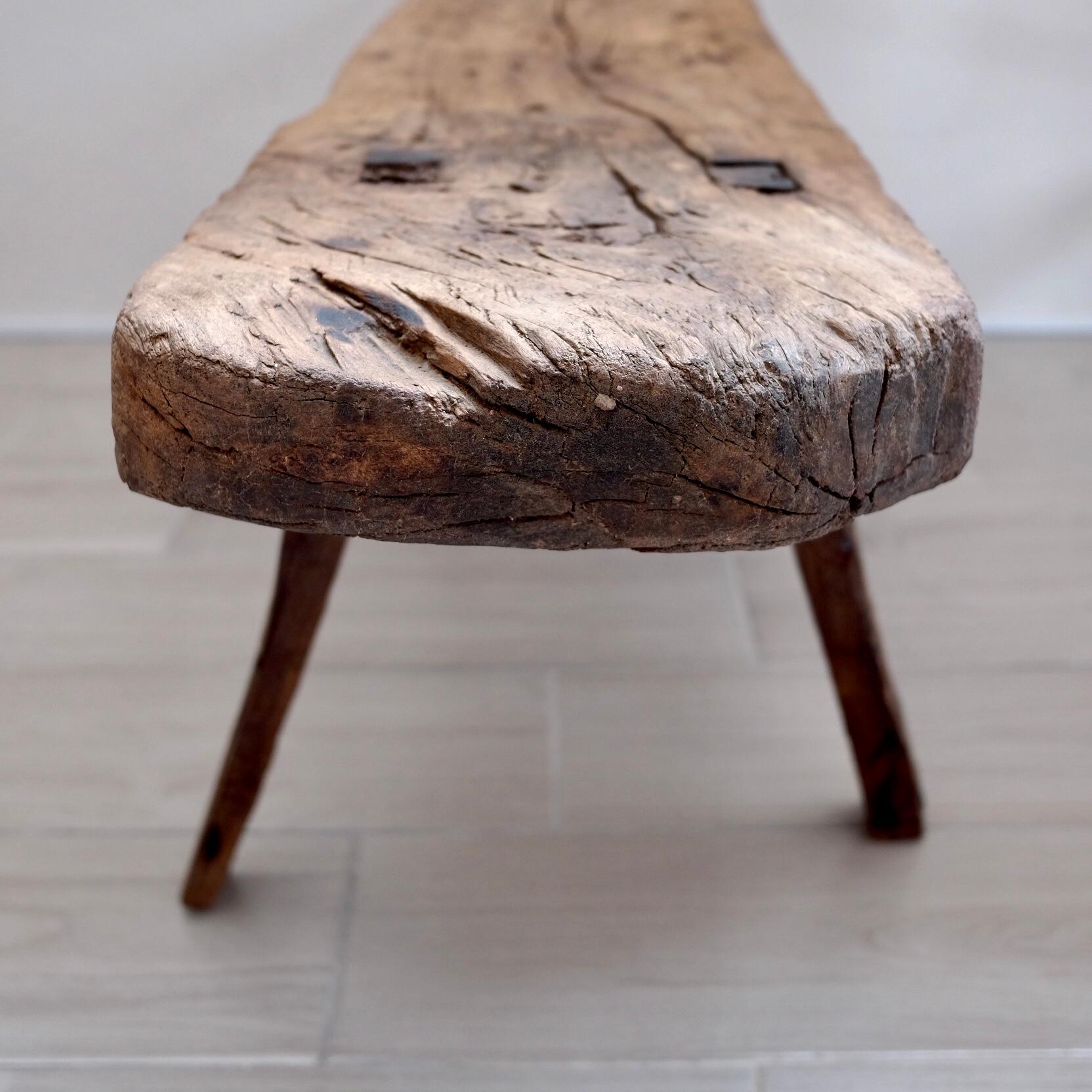 Mesquite Bench from Mexico, circa 1970s at 1stDibs