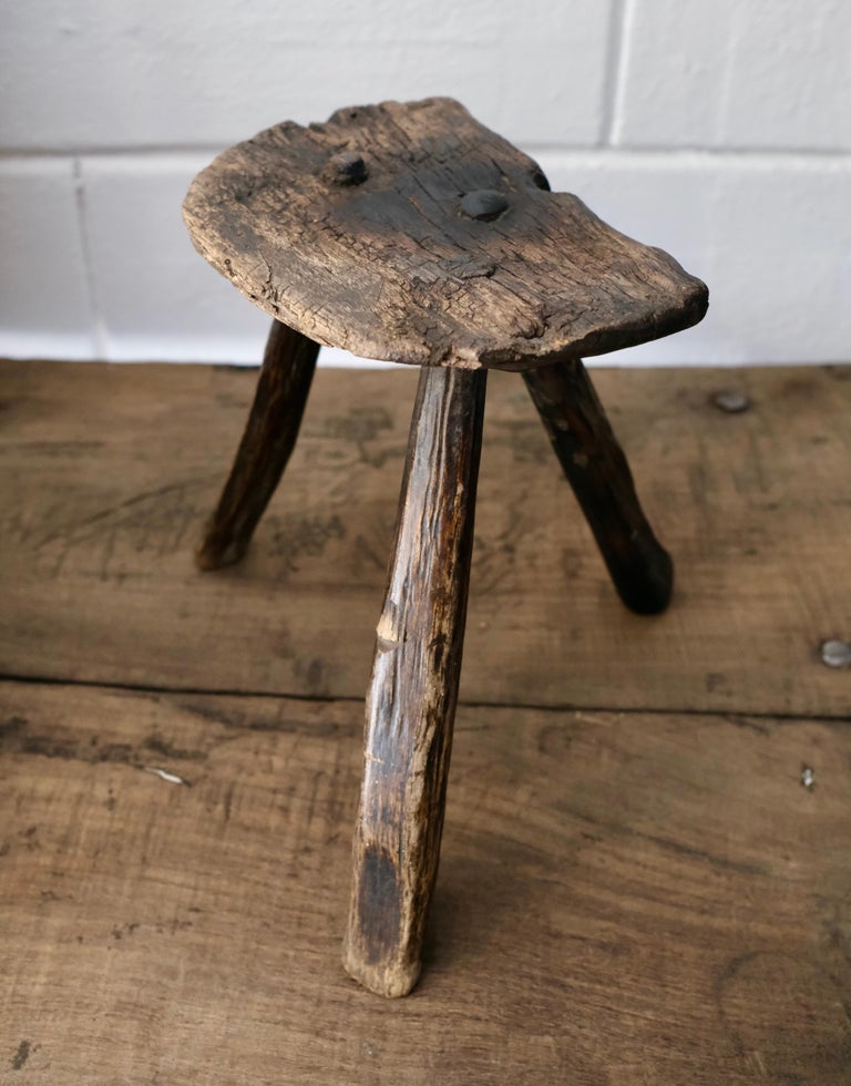 Mesquite Stool from Mexico, Circa 1920's at 1stDibs