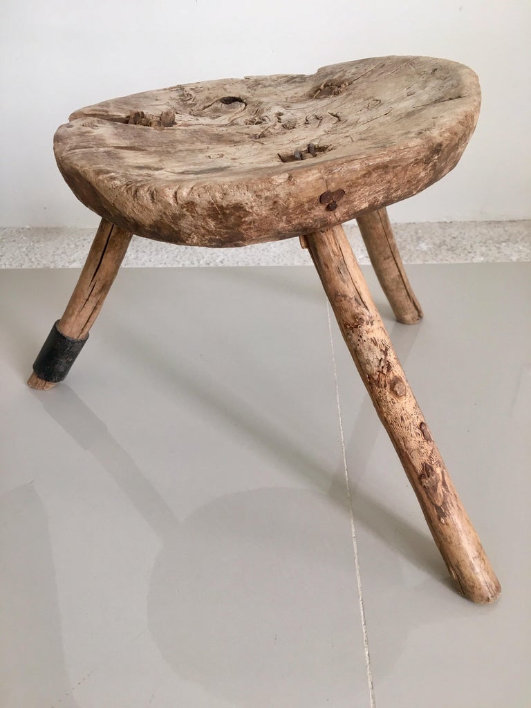 Mesquite Stool from Mexico at 1stDibs