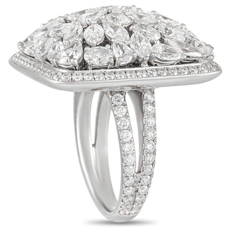 Messika 18K White Gold 6.86 Ct Diamond Ring For Sale at 1stDibs