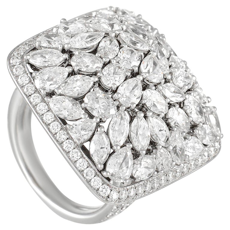 Messika 18K White Gold 6.86 Ct Diamond Ring For Sale at 1stDibs