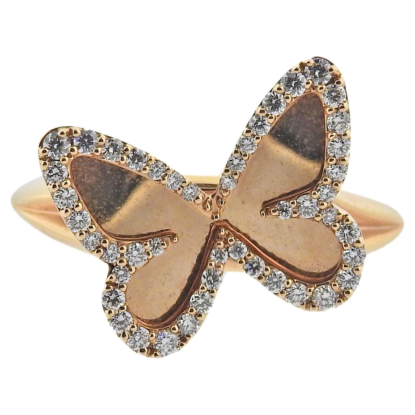 Messika Glam'Azone Diamond Rose Gold Ring For Sale at 1stDibs