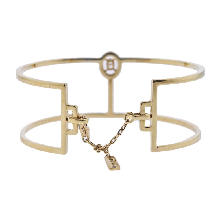 Messika Glam'azone Gold Diamond Cuff Bracelet For Sale at 1stDibs