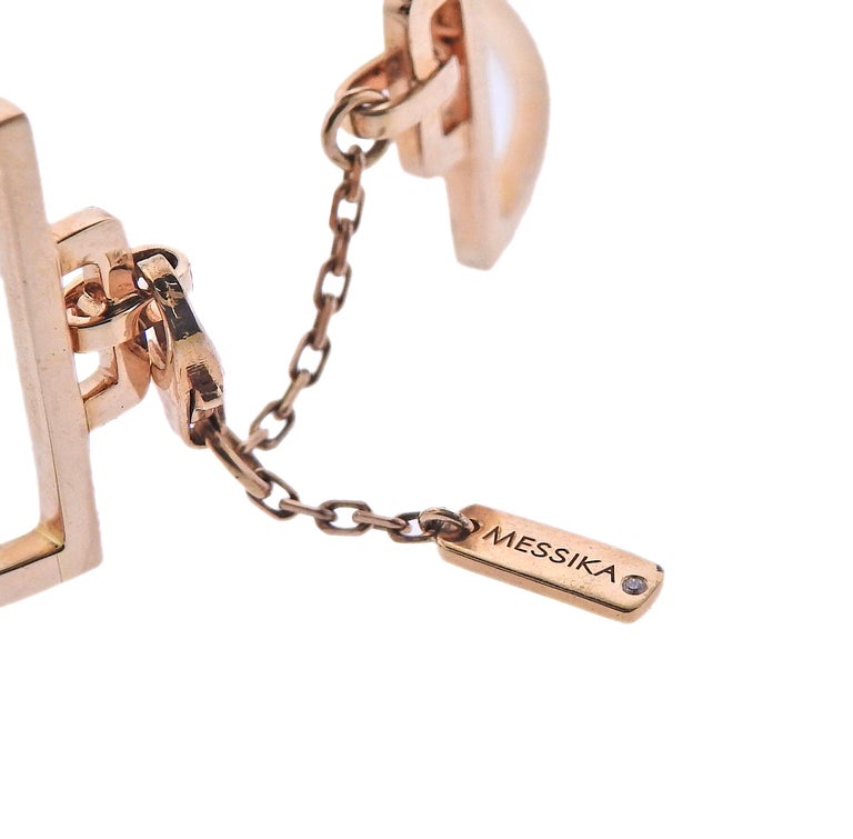Messika Glam'azone Rose Gold Diamond Bracelet For Sale at 1stDibs