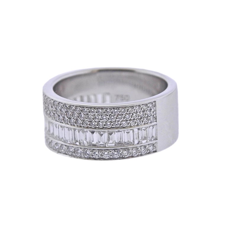 Messika Liz Diamond White Gold Band Ring For Sale at 1stDibs