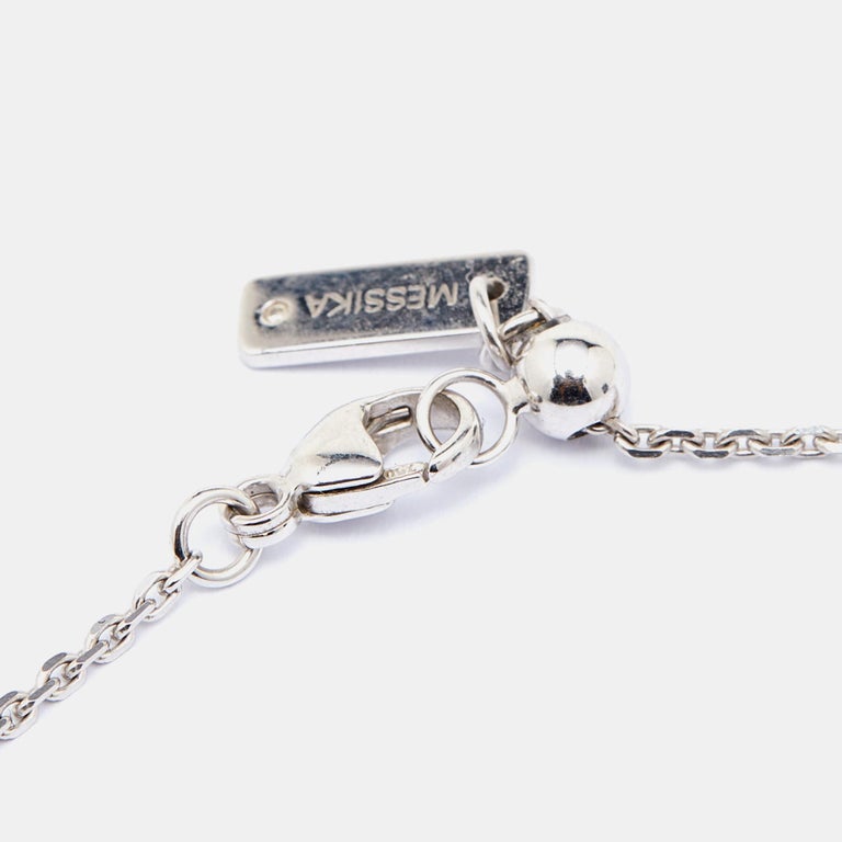 Messika Lucky Move Diamonds 18k White Gold Pendant Necklace For Sale at ...