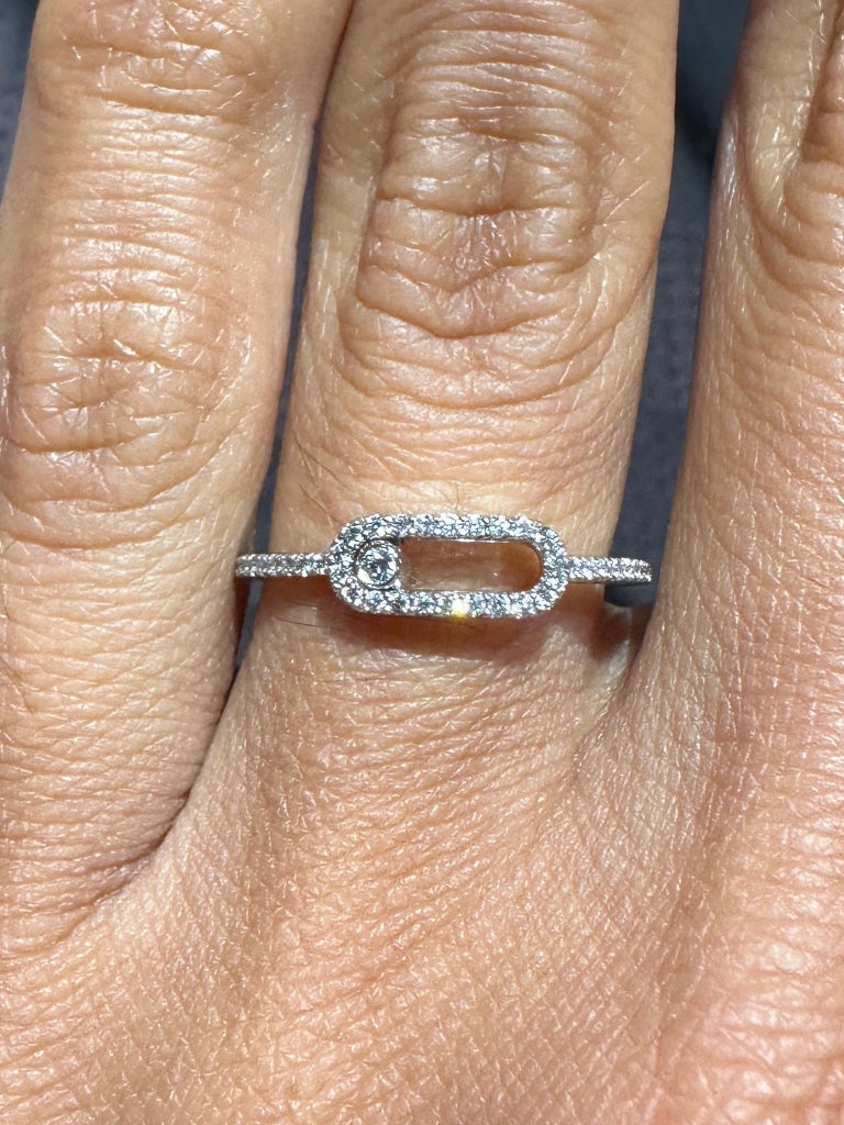 Messika Move Uno White Gold Diamond Ring at 1stDibs