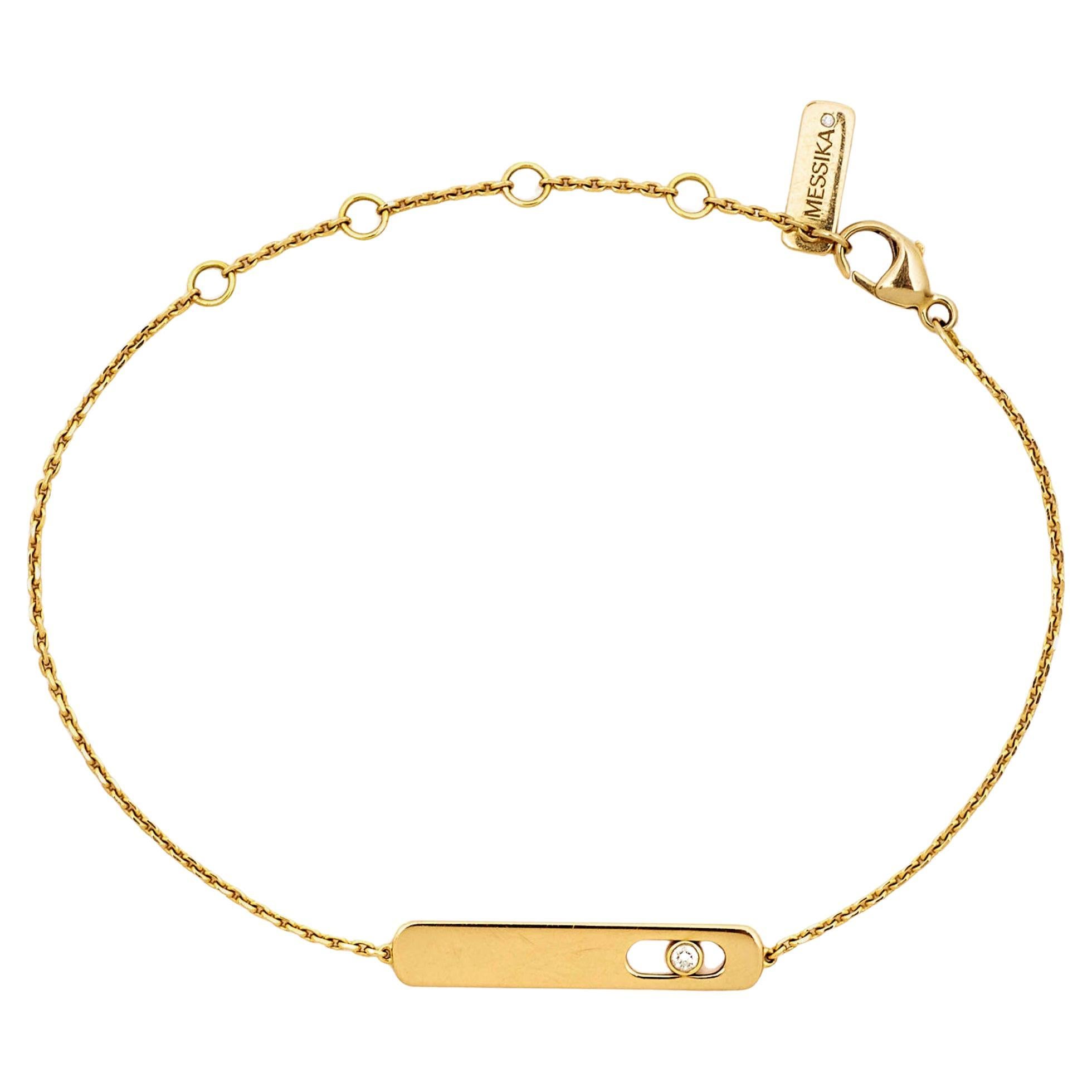 Messika My First Bracelet Diamond 18k Yellow Gold Bracelet For Sale at ...