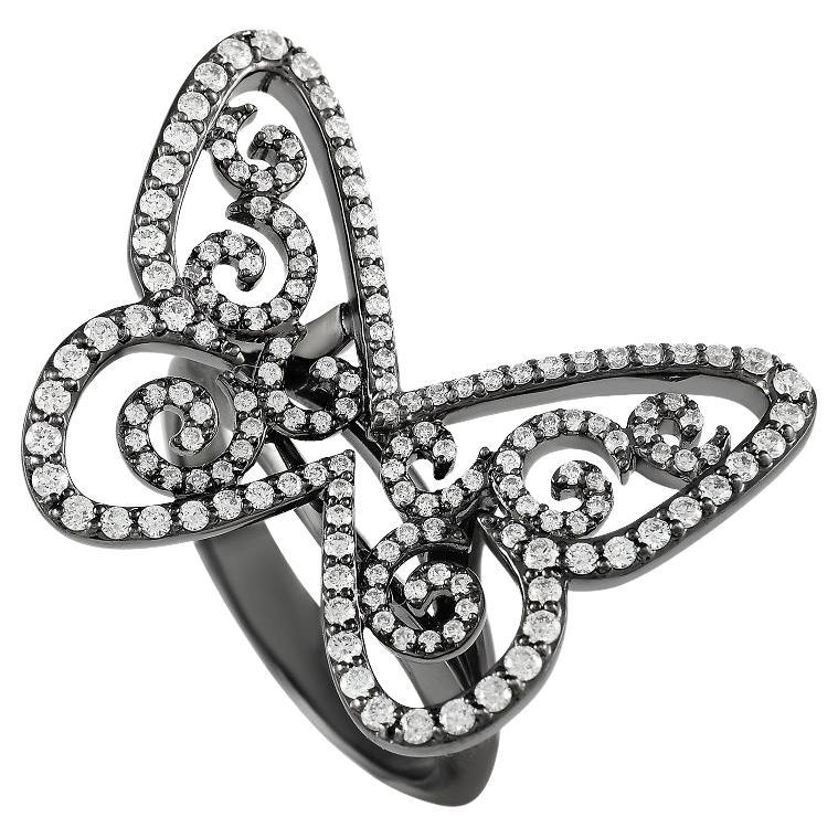 Messika Move Uno Ring in 18 Karat White Gold Set with Diamonds For Sale ...