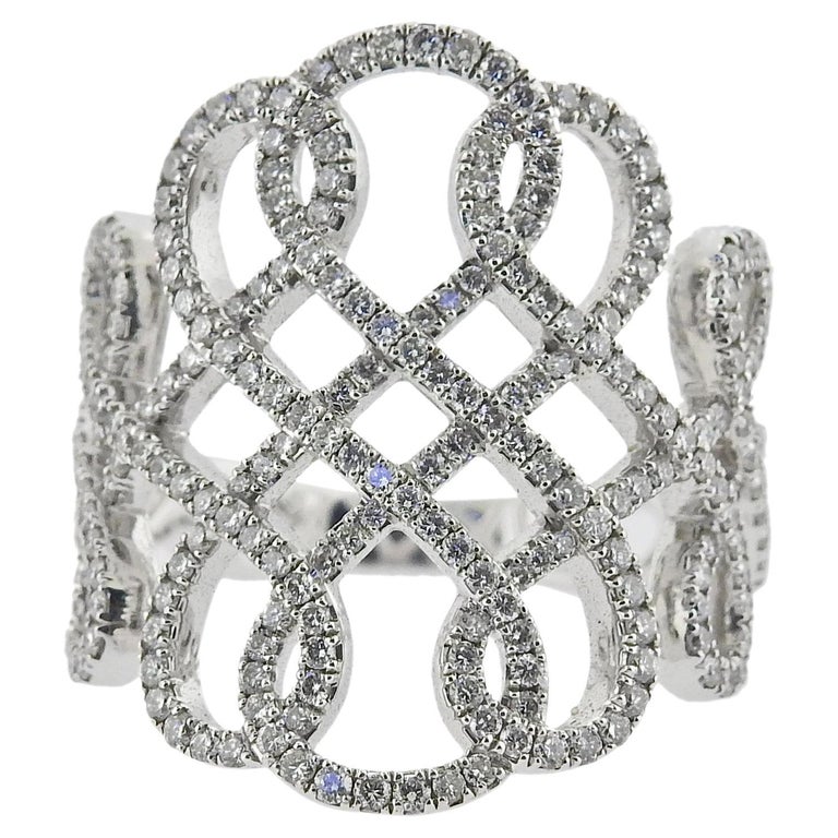 Messika Promess White Gold Diamond Ring For Sale at 1stDibs