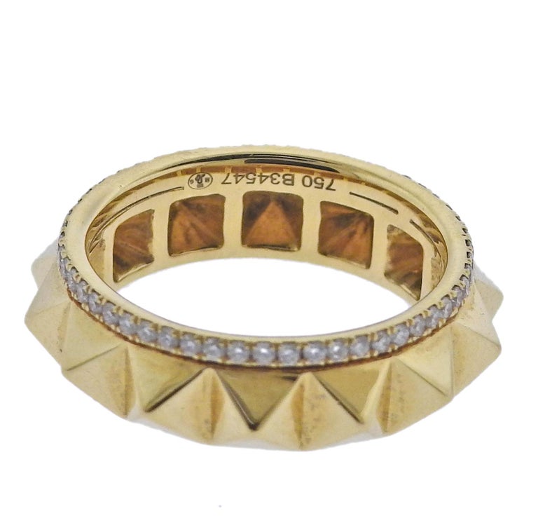 Messika Spiky Gatsby Diamond Yellow Gold Band Ring For Sale at 1stDibs
