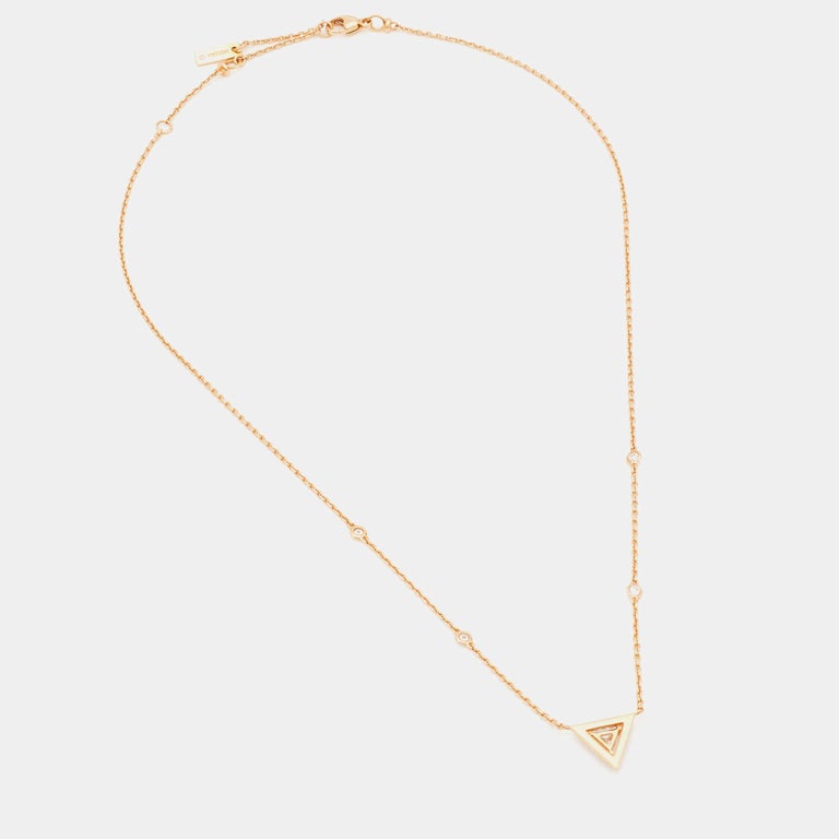 Messika Thea Diamonds 18k Rose Gold Chain Necklace For Sale at 1stDibs