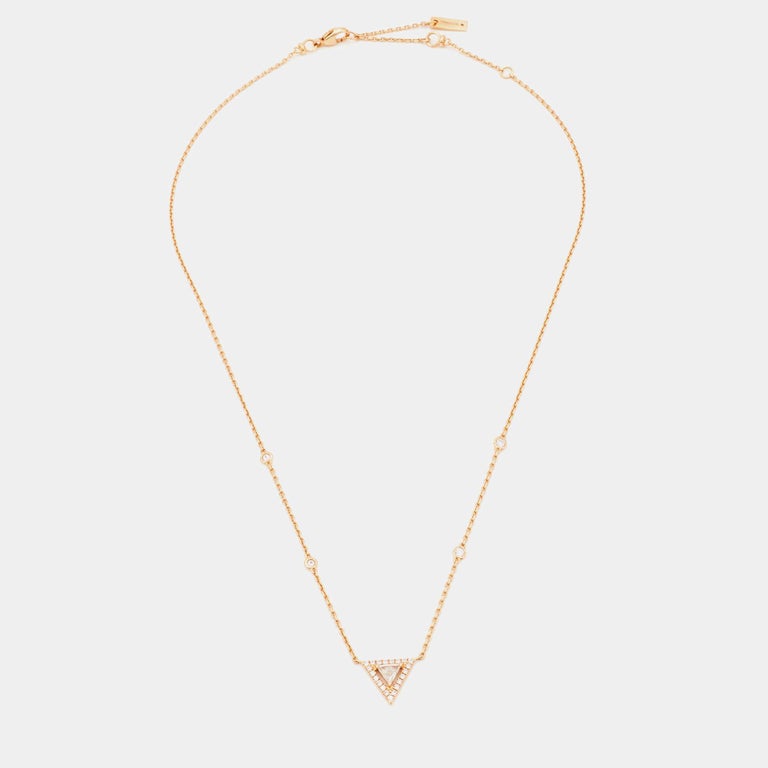 Messika Thea Diamonds 18k Rose Gold Chain Necklace For Sale at 1stDibs