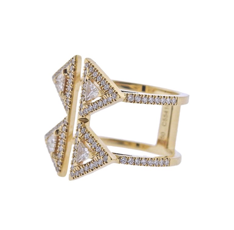 Messika Thea Toi and Moi Gold Diamond Ring For Sale at 1stDibs