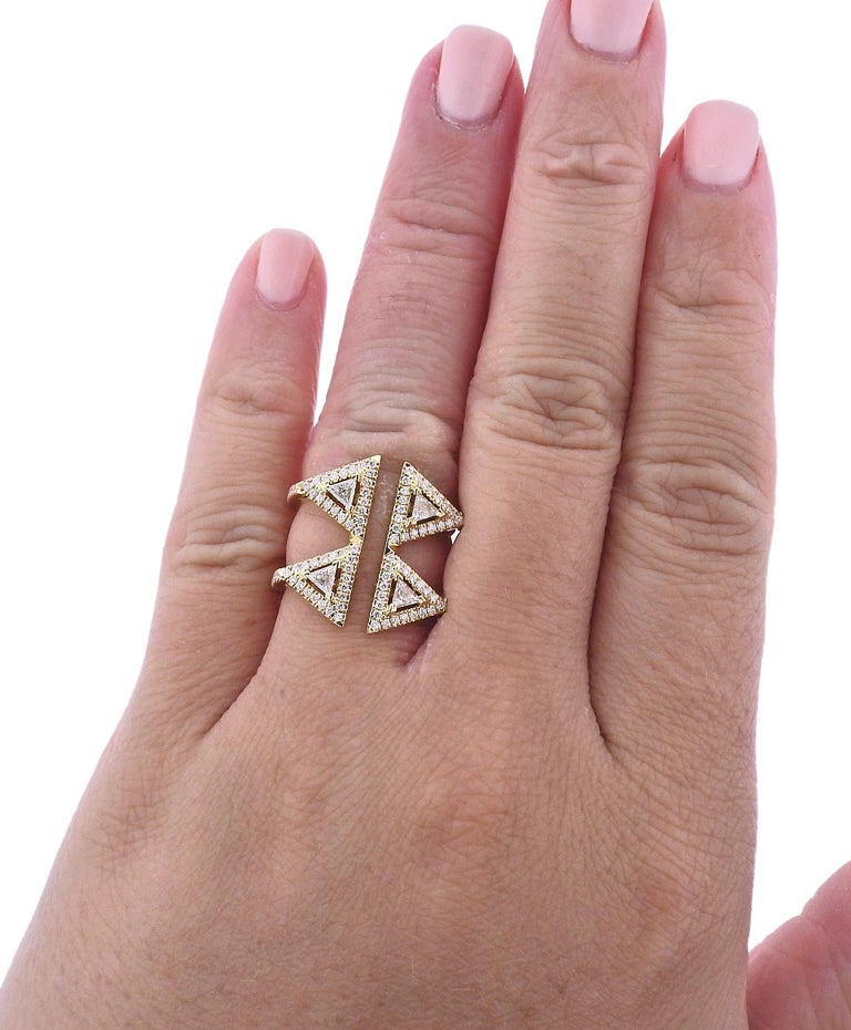 Messika Thea Toi and Moi Gold Diamond Ring For Sale at 1stDibs