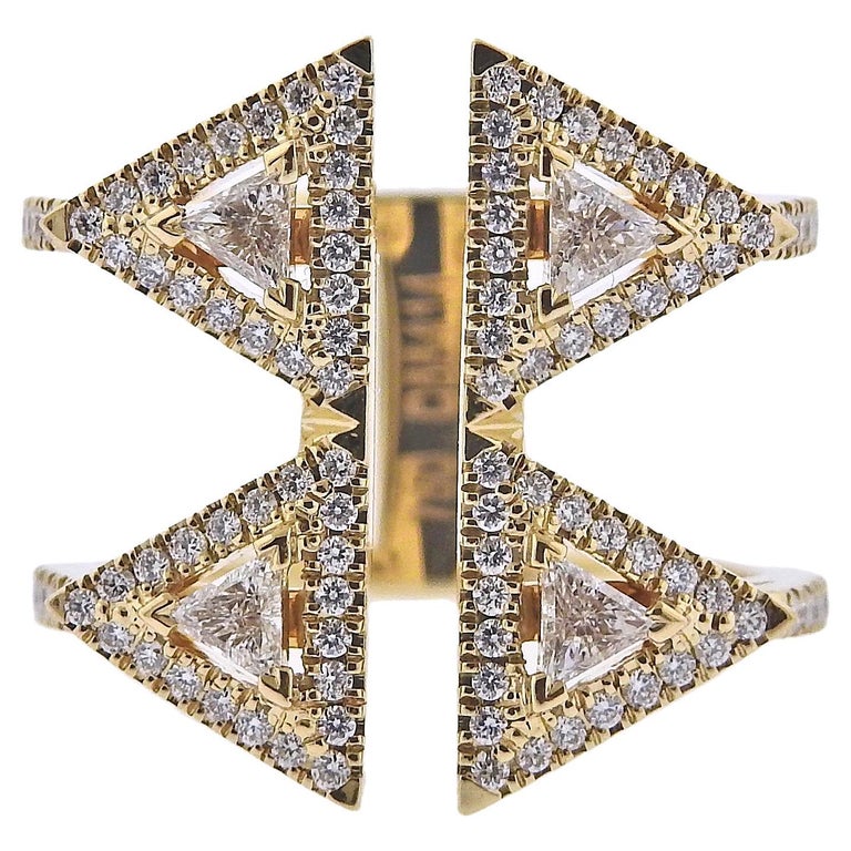 Messika Thea Toi and Moi Gold Diamond Ring For Sale at 1stDibs