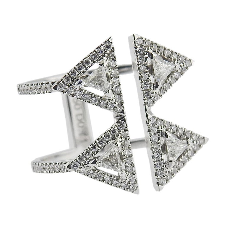 Messika Thea White Gold Diamond Ring For Sale at 1stDibs