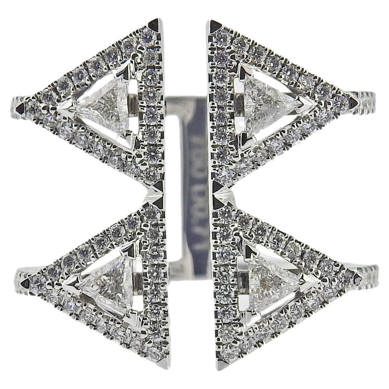 Messika Thea White Gold Diamond Ring For Sale at 1stDibs
