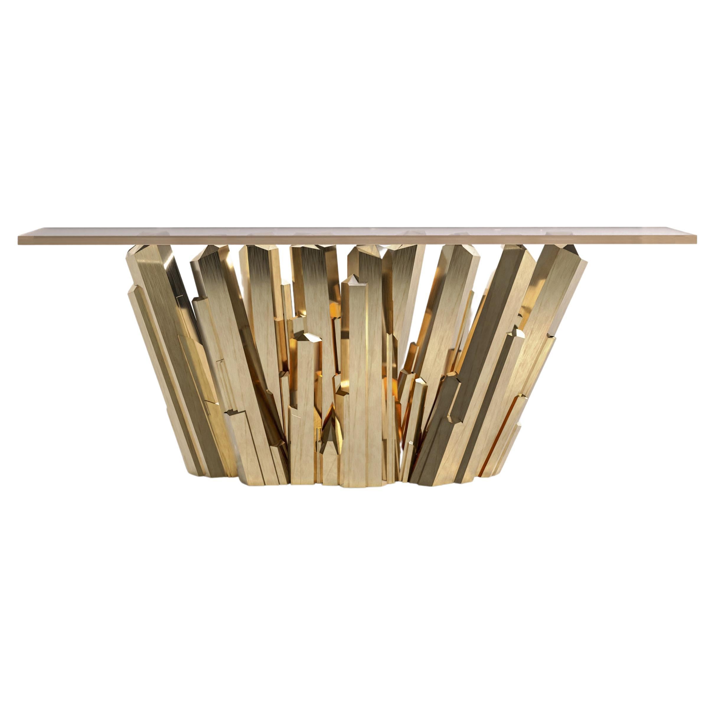 Block Console Table For Sale at 1stDibs