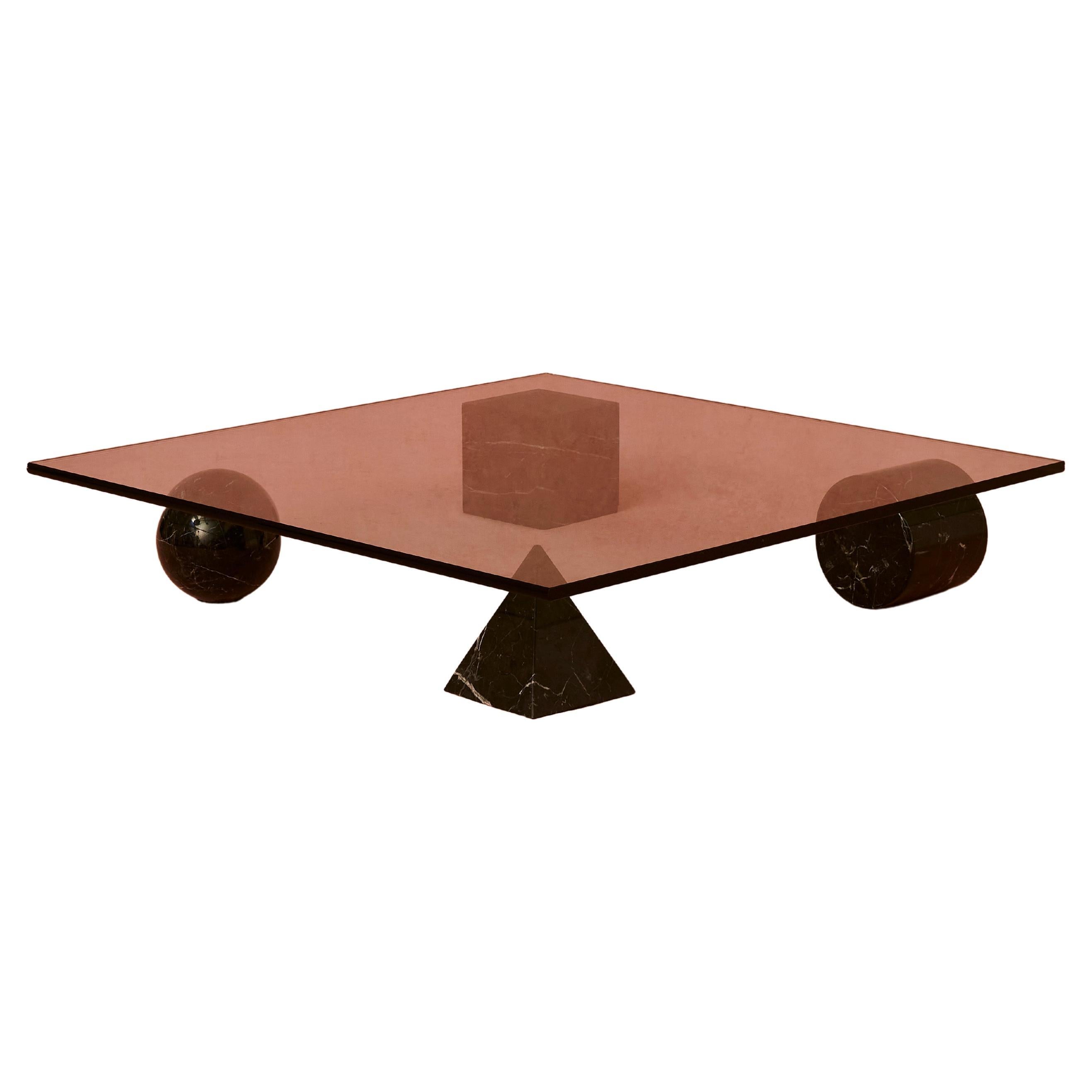 Metafora Travertine Coffee Table by Massimo Vignelli at 1stDibs
