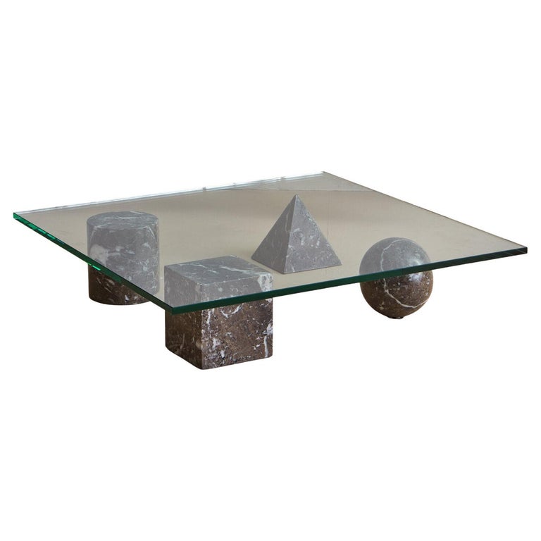 Metafora Coffee Table in Brown Mable by Massimo Vignelli For Sale at ...