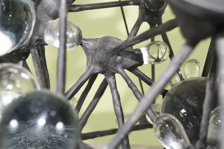 Metal and Crystal Glass Sculpture by Graham Caldwell, 2012 For Sale at ...