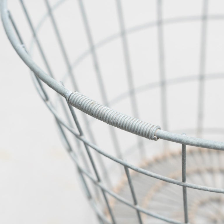 Metal Basket, circa 1970 For Sale at 1stDibs