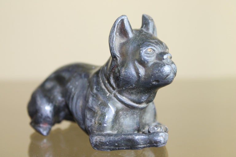 Metal Bulldog Paperweight Figurine Early 20th Century at 1stDibs