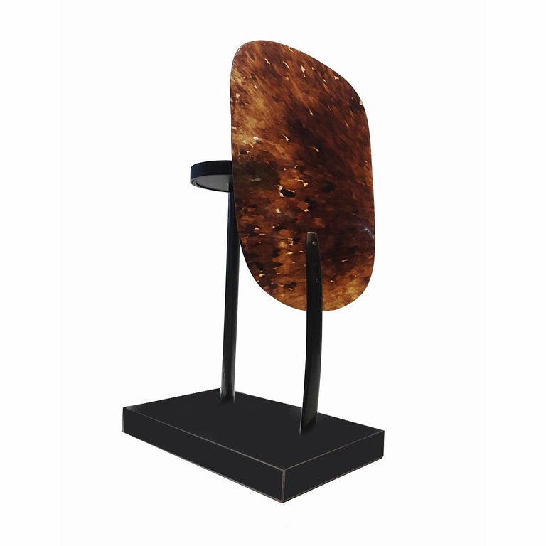 Metal Candle Holder with Tortoise Shell Screen For Sale at 1stDibs