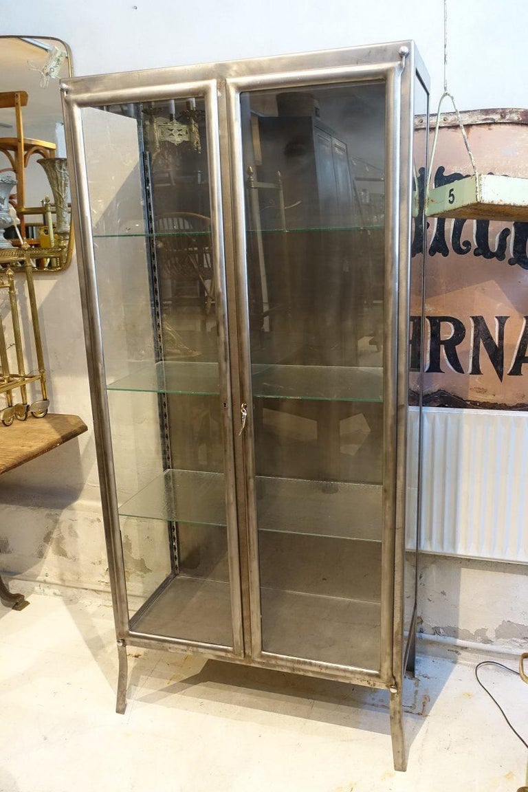 Metal Display Cabinet-Midcentury France at 1stDibs
