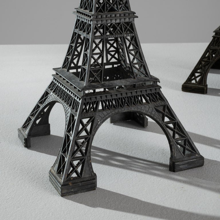 Metal Eiffel Tower Decoration, a Pair For Sale at 1stDibs