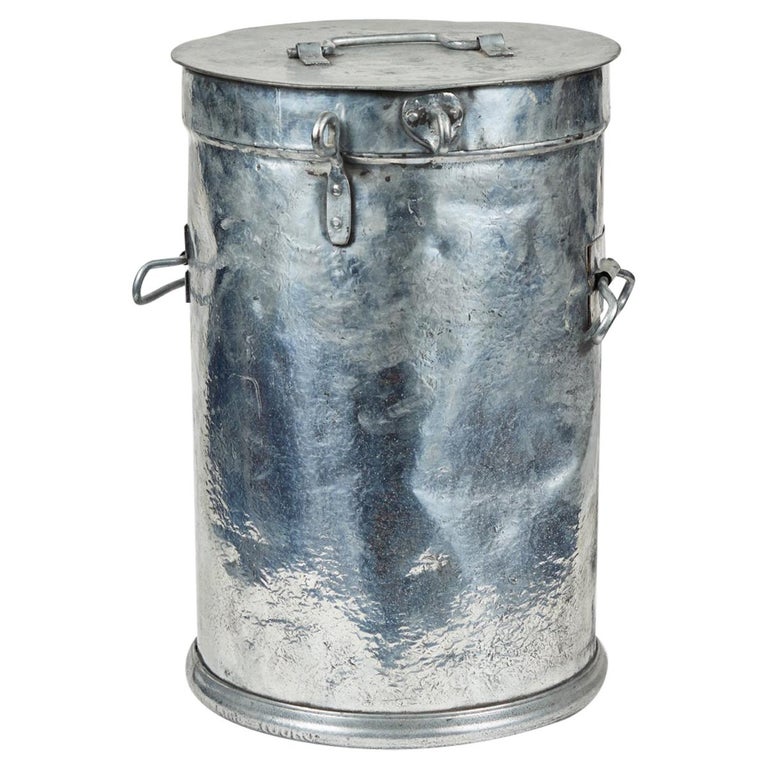 French Industrial Metal Factory Candy Bin or Stool For Sale at 1stDibs