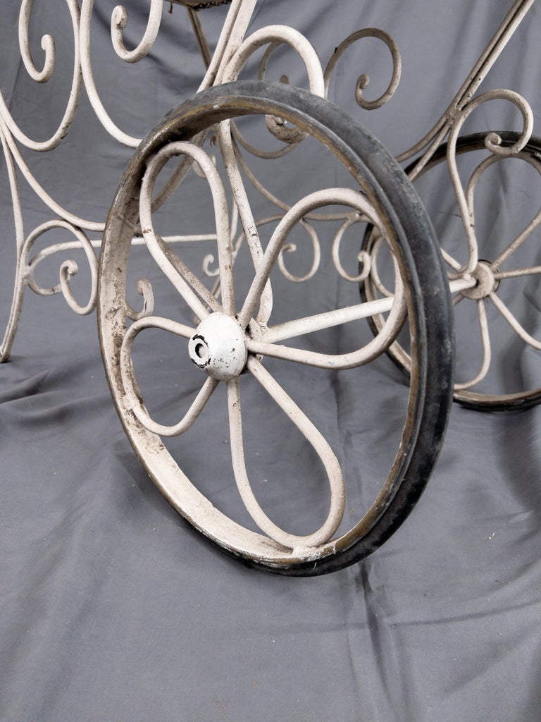 Metal French Garden Cart For Sale at 1stDibs