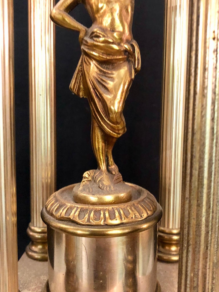 Metal Grecian Inspired Table Lamps Having Columns and Figures ...