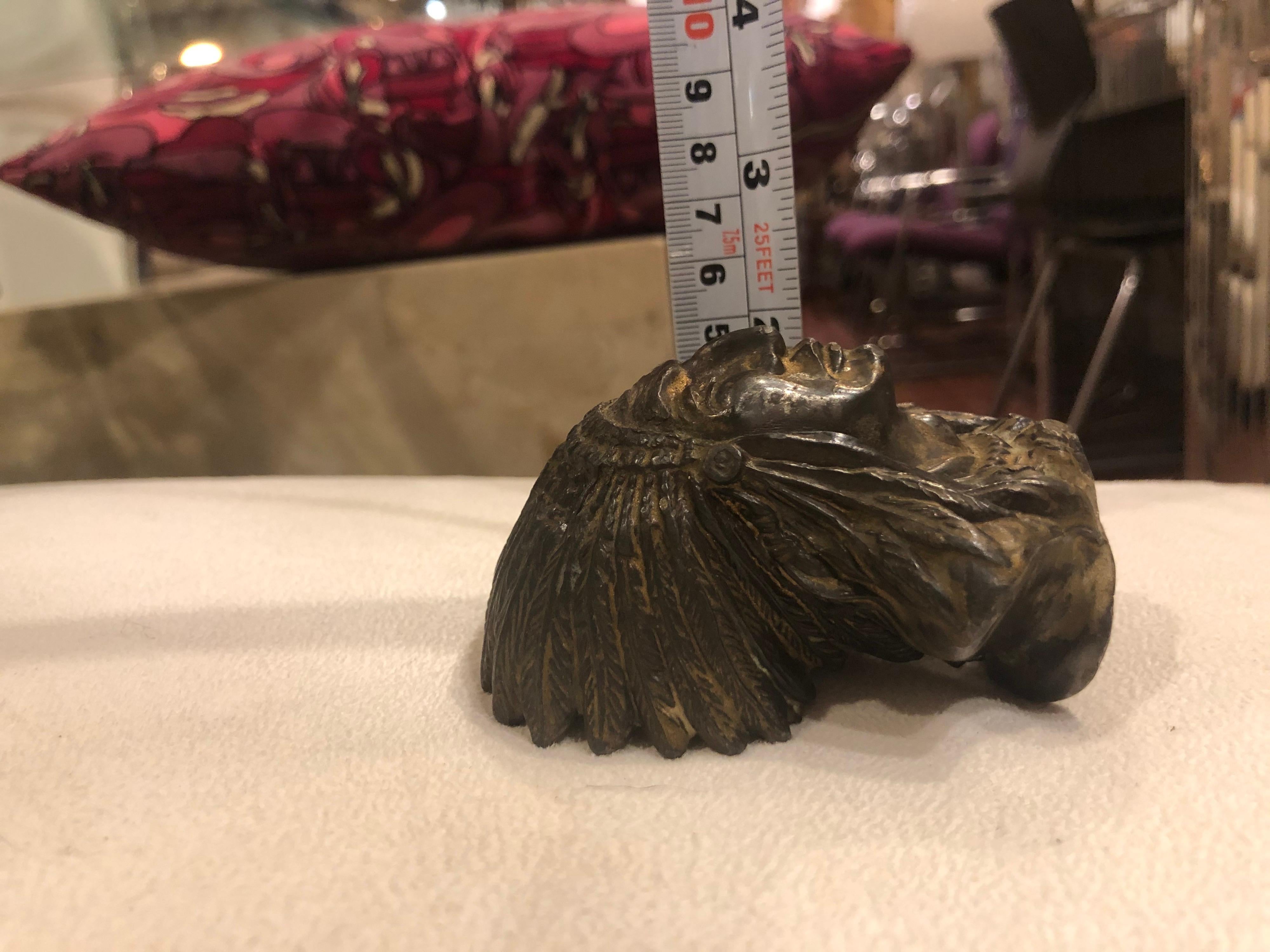 Metal Indian Sculpture at 1stDibs | metal indian statue