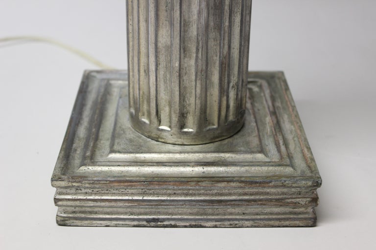 Metal Ionic Column Table Lamp at 1stDibs