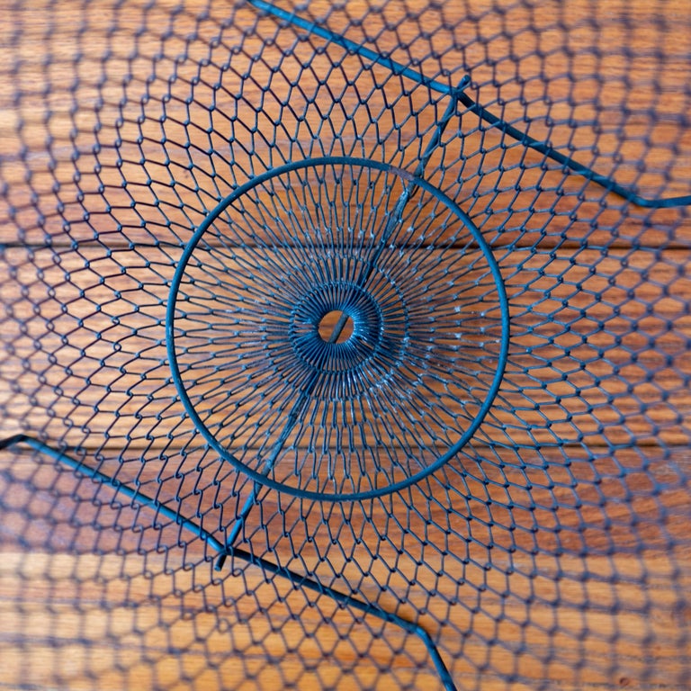 Metal Japanese Net Waste Paper Basket at 1stDibs