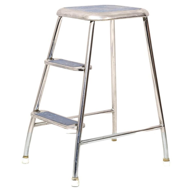 Metal Ladder / Blue For Sale at 1stDibs