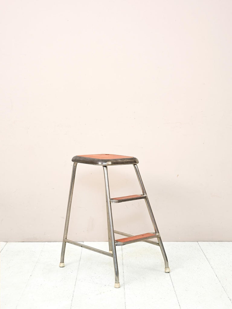 Metal Ladder / Red For Sale at 1stDibs