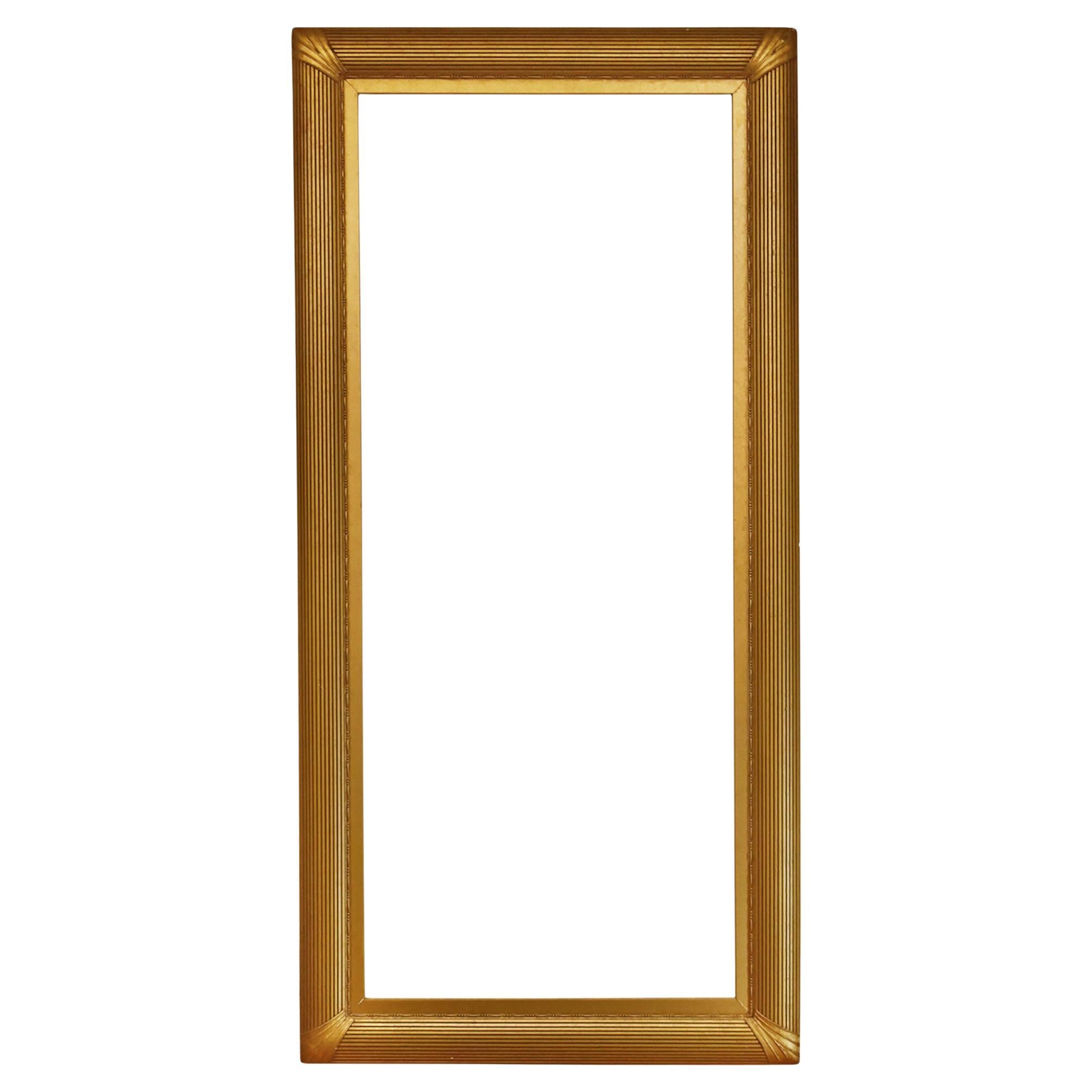 Cadre photo américain sculpté et doré Salvatore Rosa de 1915, 30x48 cm ...