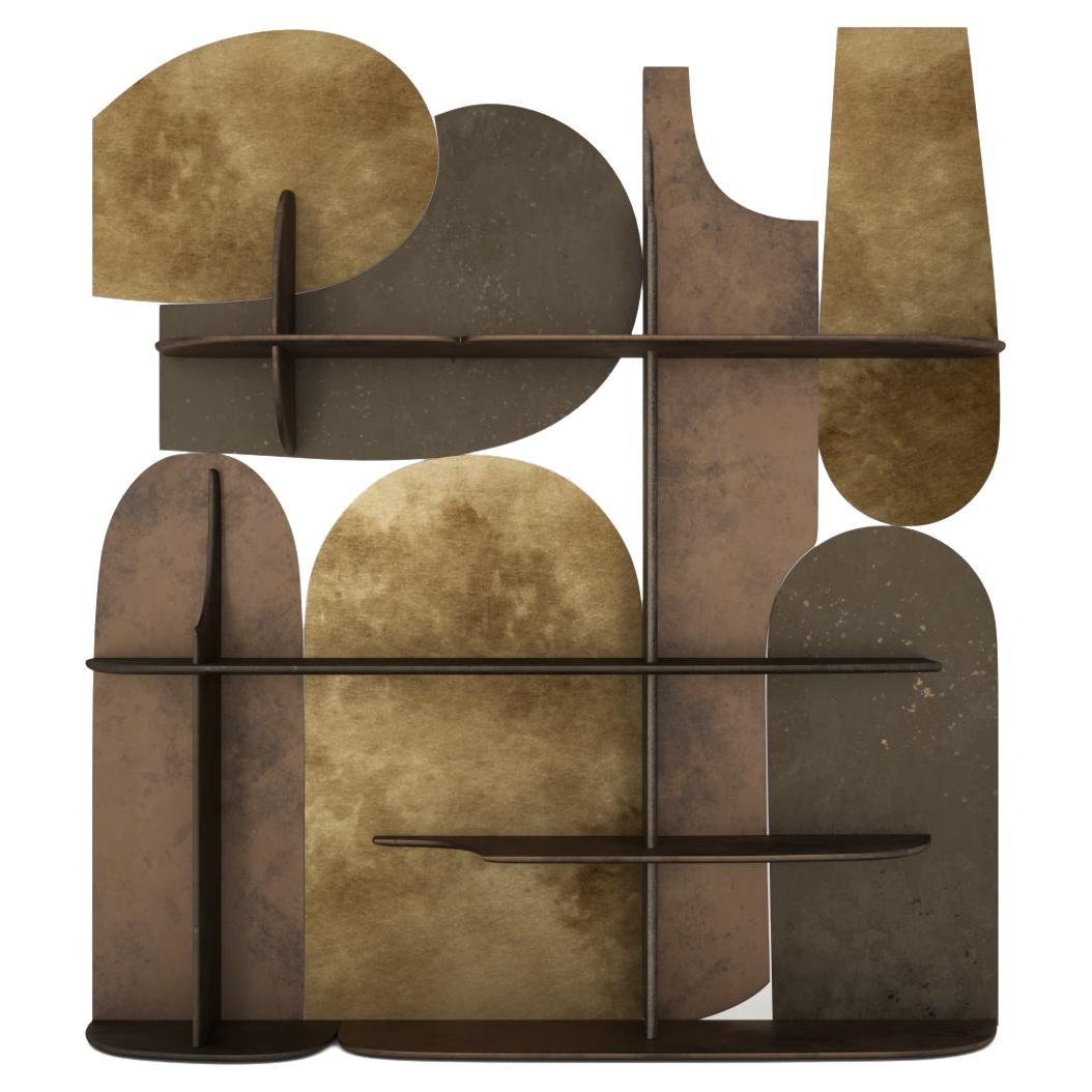 Metal Mimas Bookshelf by Matteo Cibic for Delvis Unlimited For Sale at ...