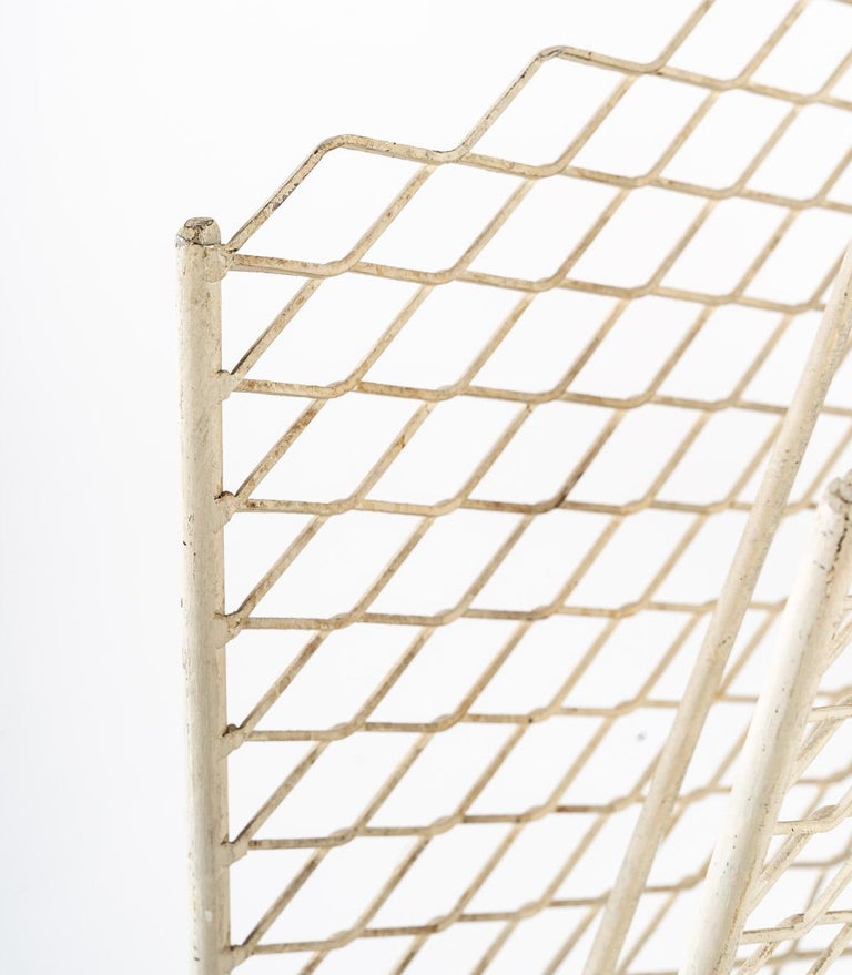 Metal Newspaper Holder, 1950s For Sale at 1stDibs