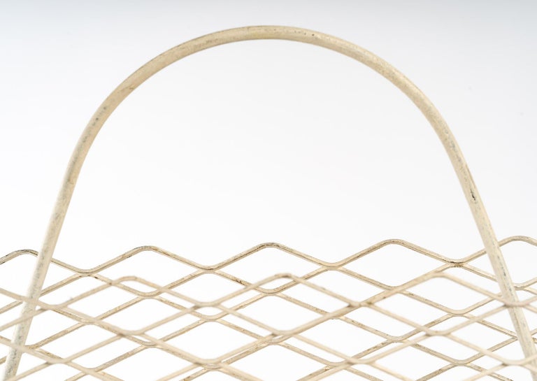 Metal Newspaper Holder, 1950s For Sale at 1stDibs